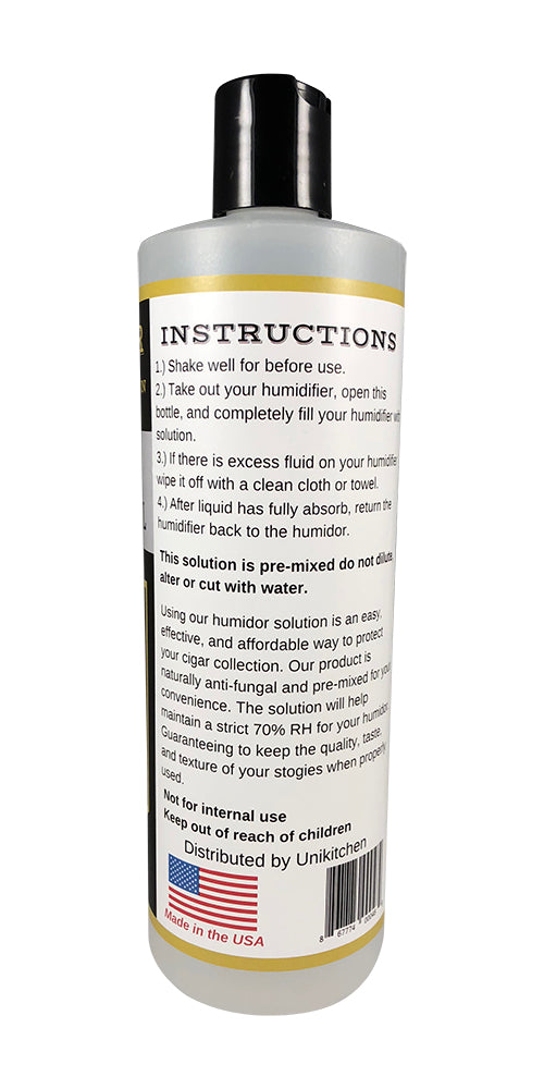 Humidor Solution (2 Pack, 16 oz) Propylene Glycol for Cigar Humidifier ...